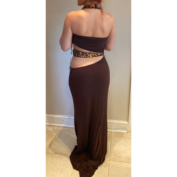 Jovani | Dresses | Jovani Evening Gown Brown | Poshmark
